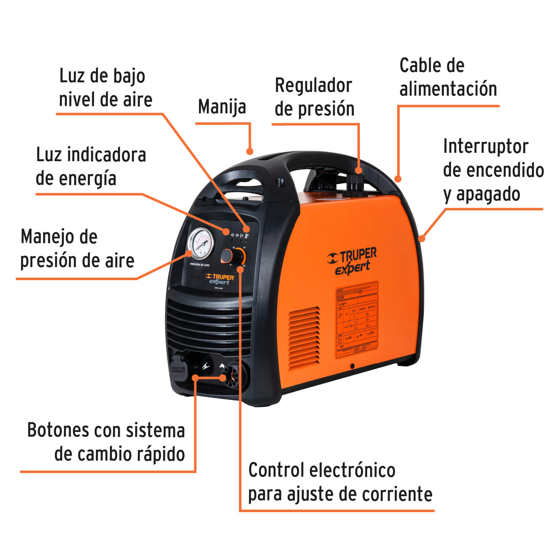 Cortadora De Plasma 60 Amp Truper Expert - COPLA-60X ⋆ Solda Express